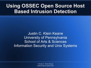 Using OSSEC Open Source Host based IDS/IPS | PDF