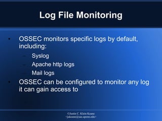 Using OSSEC Open Source Host based IDS/IPS | PDF