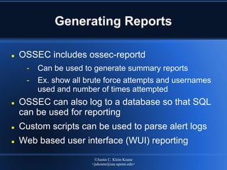 Using OSSEC Open Source Host based IDS/IPS | PPT