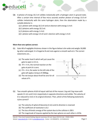 Educell Physics Sample | PDF | Physics | Science