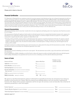 st-thomas-student-application-form | PDF