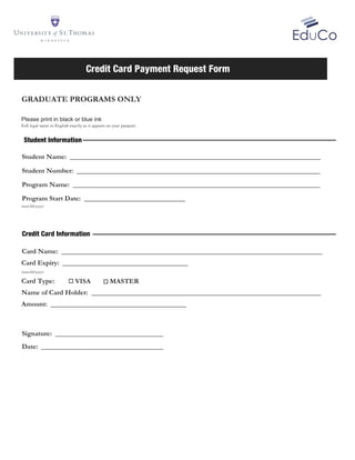 st-thomas-student-application-form | PDF