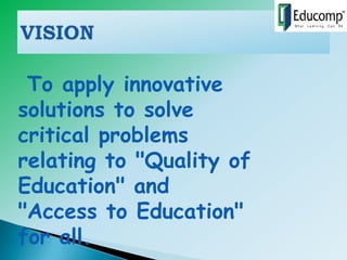 Educomp Solutions Ltd | PPTX | Education industry | Industries