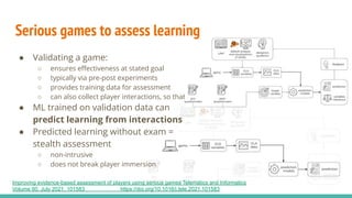 Bootstrapping serious games to assess learning through analytics ...