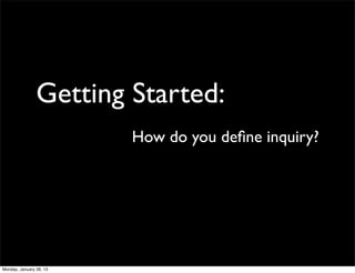 Structuring Inquiry - EduCon 2.5 | PPT