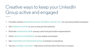 LinkedIn Groups Relaunch | PDF
