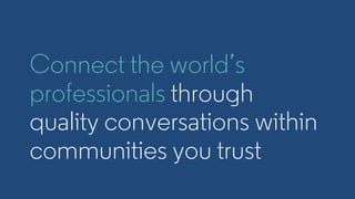 LinkedIn Groups Relaunch | PDF