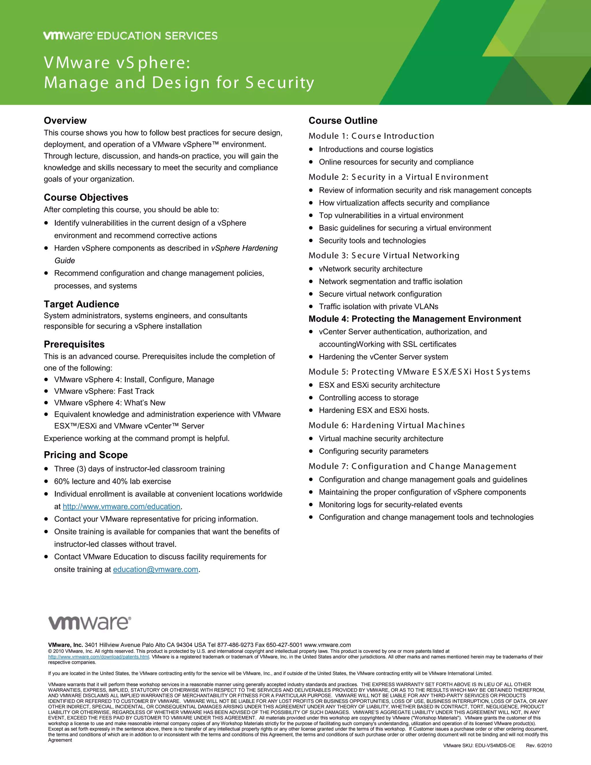 vSphere Security | PDF