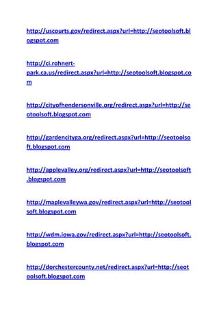 Edu gov auto backlink high pr | PDF
