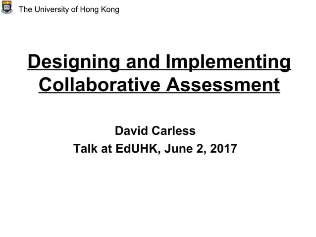 Collaborative assessment | PPT