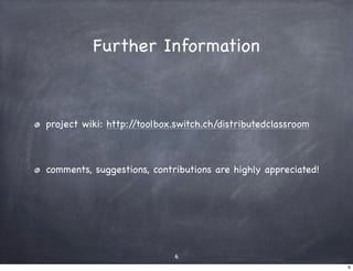 Distributed Classroom | PDF