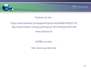 Edukacija iz project management prezentacija | PPT