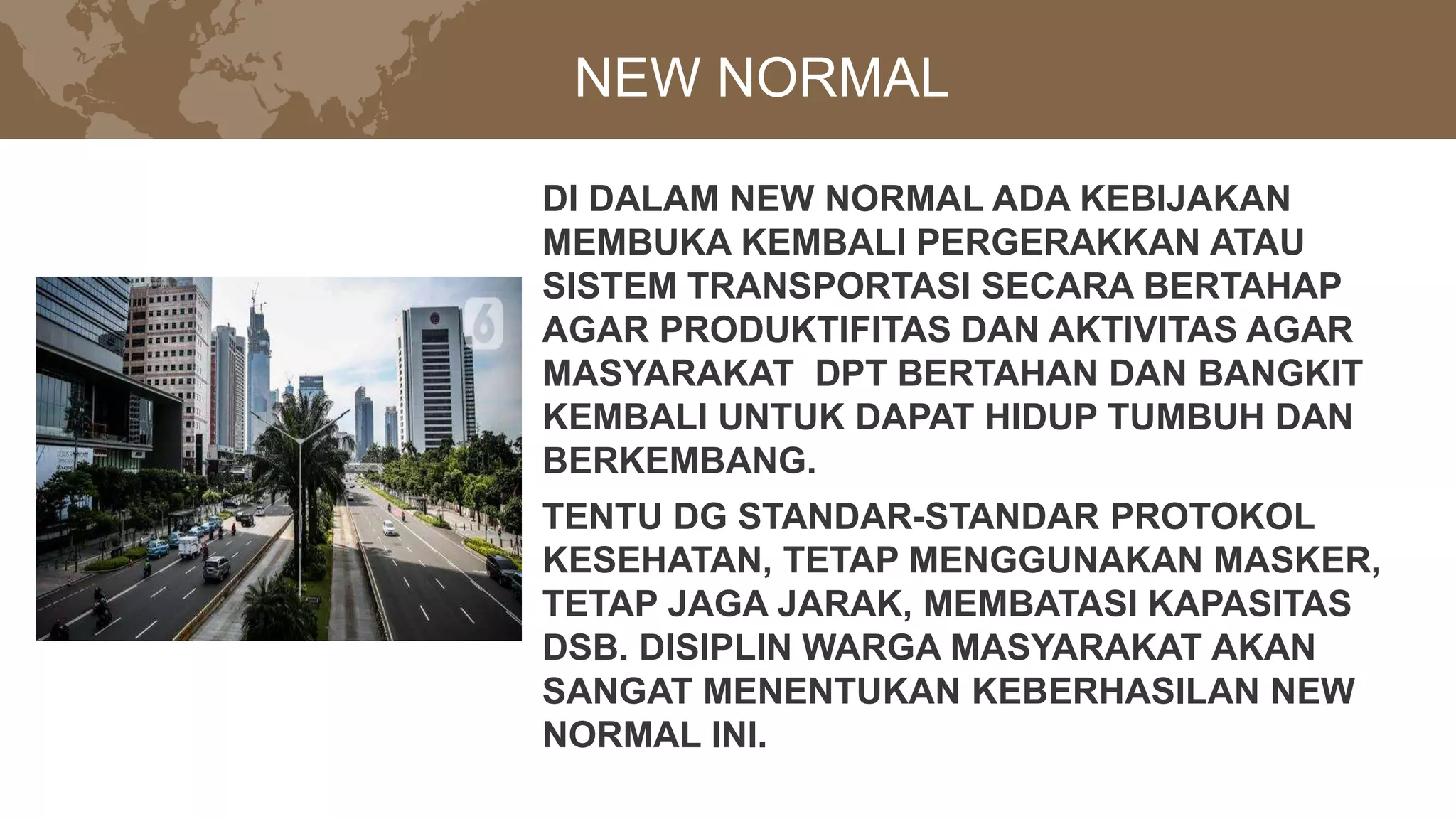Edukasi dan penegekan aturan transportasi jalan di era new normal | PPT