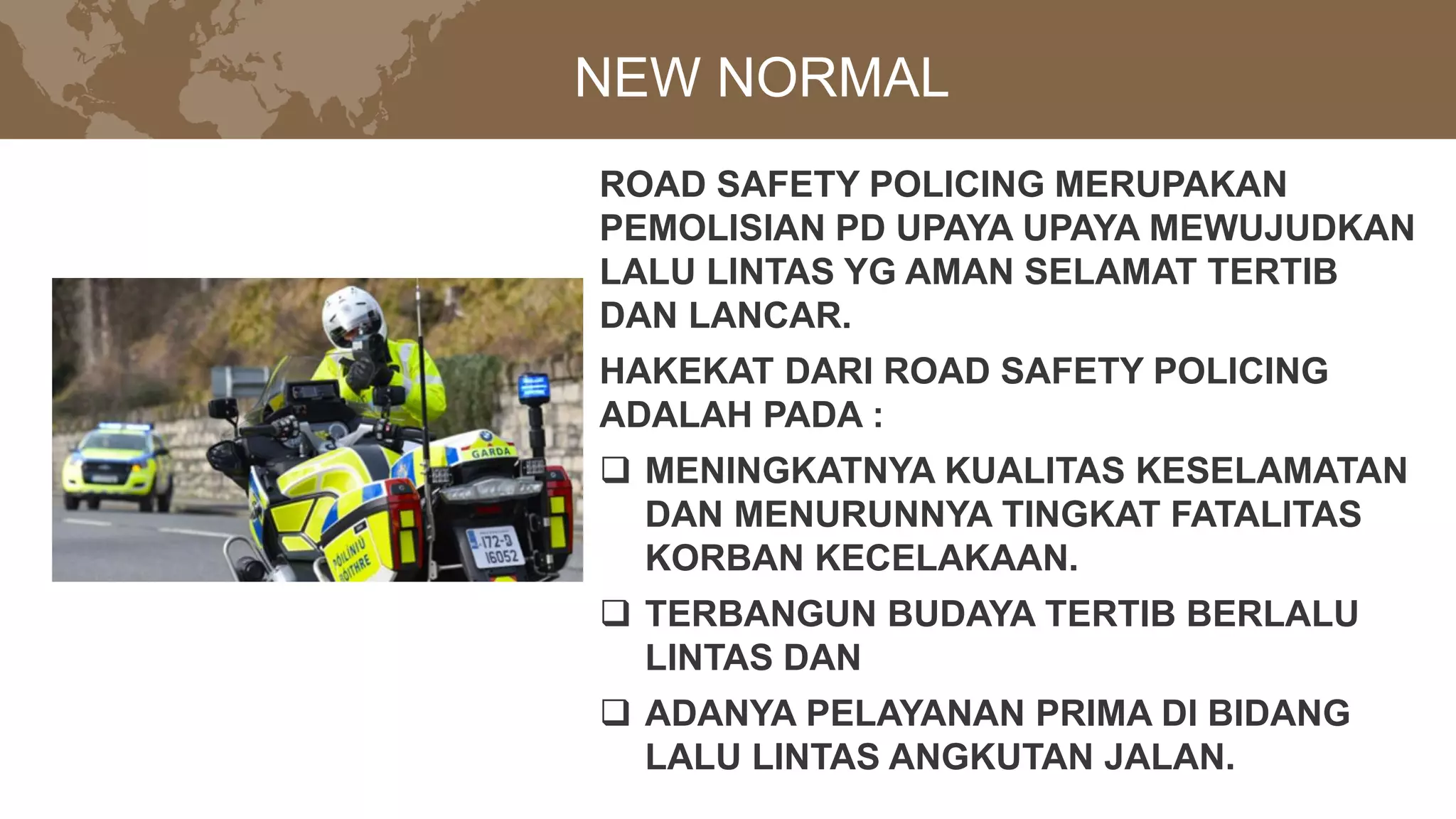 Edukasi dan penegekan aturan transportasi jalan di era new normal | PPT