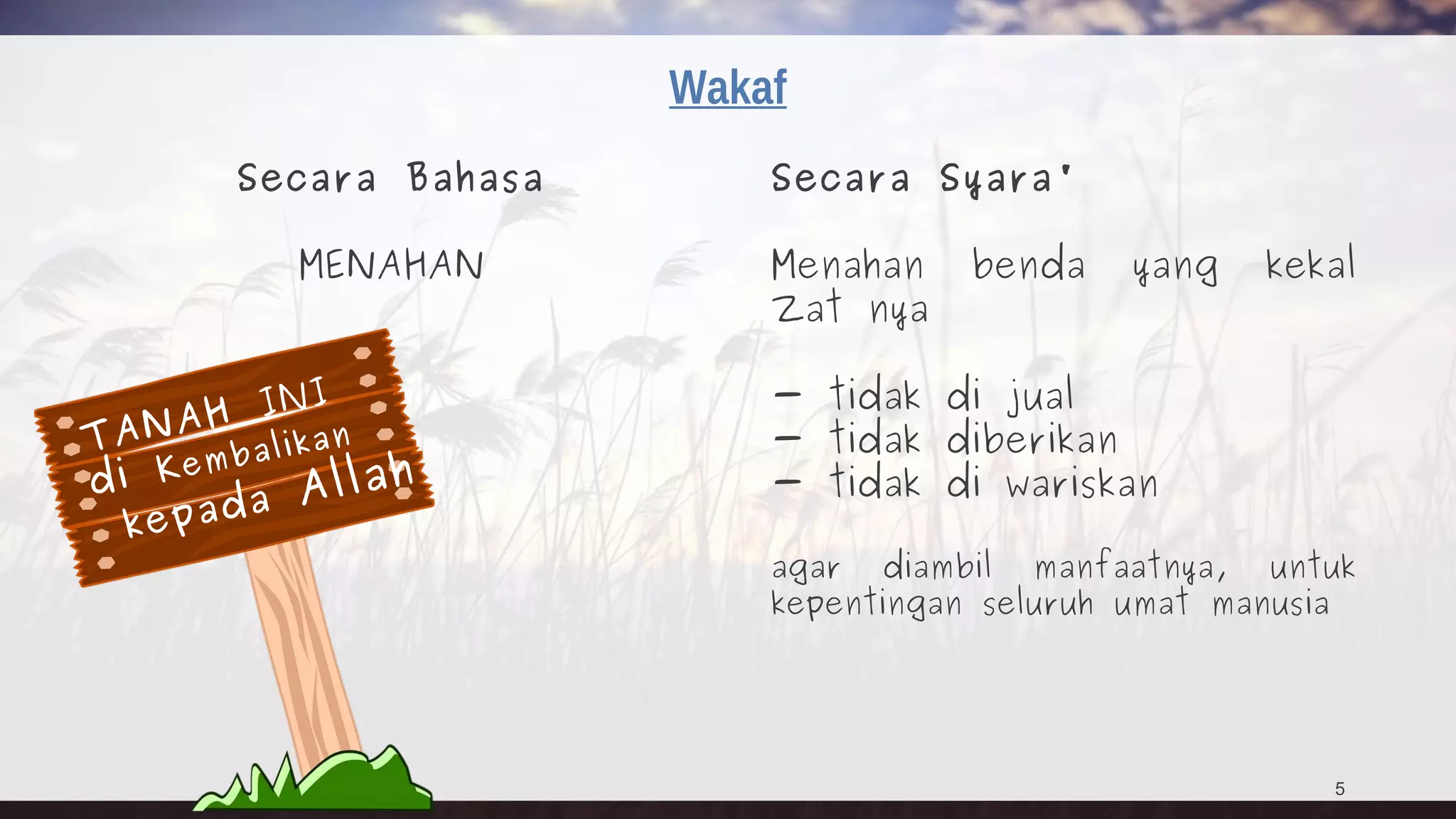 Edukasi wakaf plus video sumur | PPT