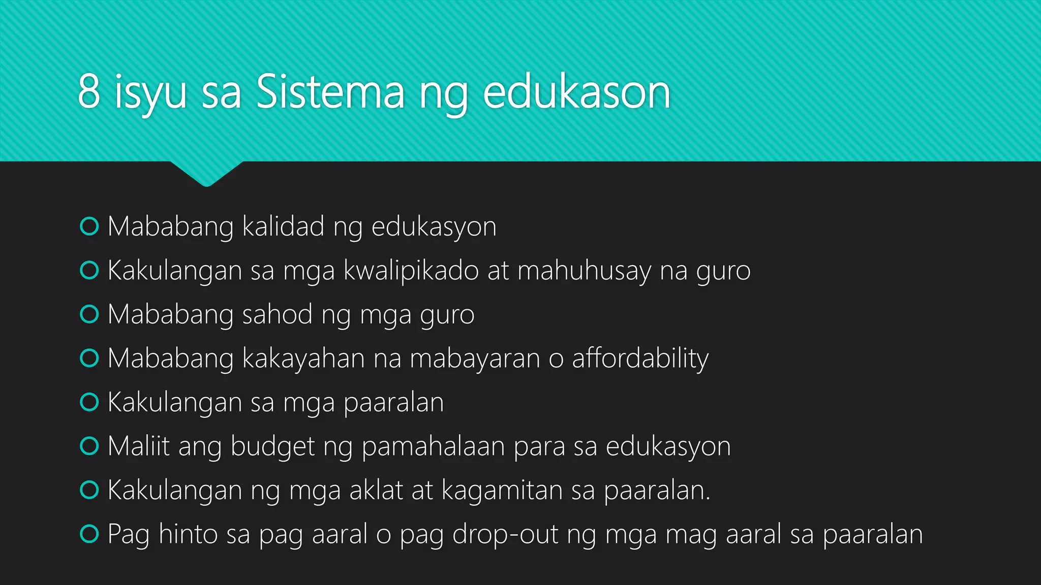 Edukasyon | PPTX