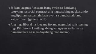 Edukasyon at paglaganap ng mga liberal na ideya | PPT