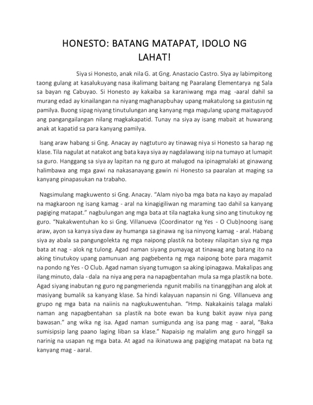 Edukasyon sa pagkatao mga tula | DOCX