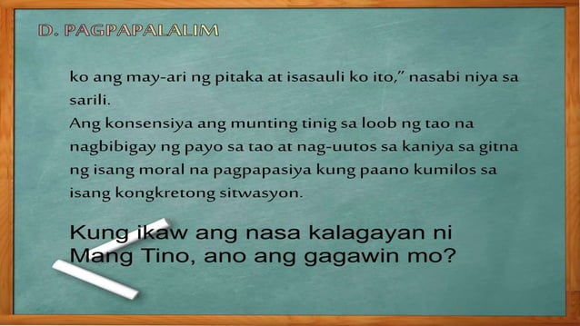 Edukasyon sa Pagpapakatao 7(Paghubog ng Konsensiya Gabay ang ...