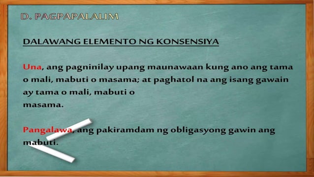Edukasyon sa Pagpapakatao 7(Paghubog ng Konsensiya Gabay ang ...