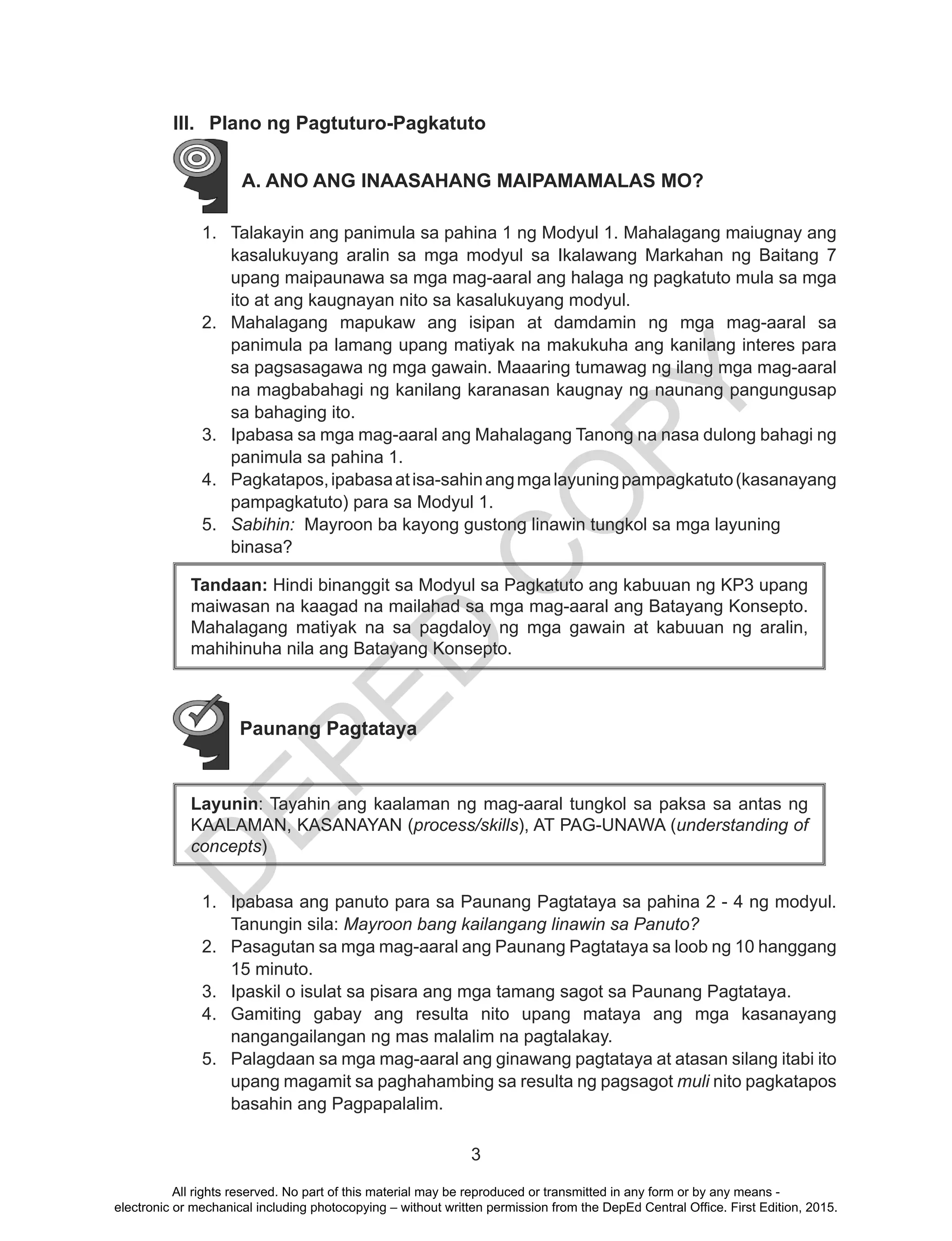 Edukasyon sa pagpapakatao grade 10 tg quarter 1 | PDF