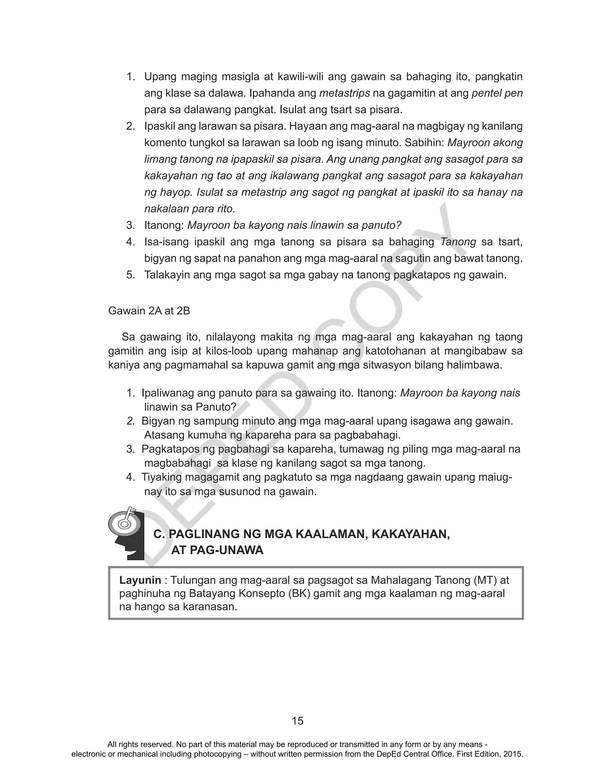 Edukasyon sa pagpapakatao grade 10 tg quarter 1 | PDF
