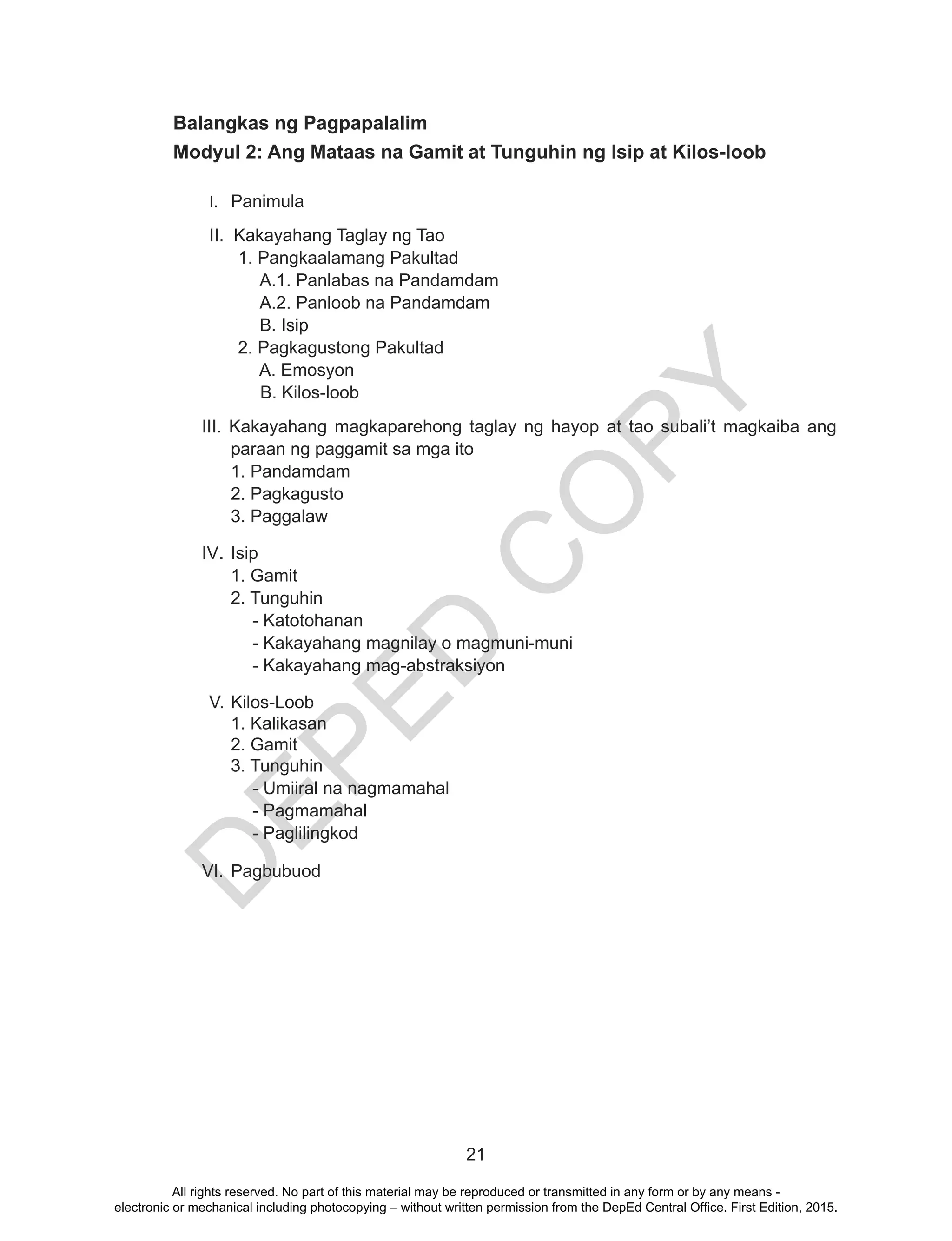 Edukasyon sa pagpapakatao grade 10 tg quarter 1 | PDF