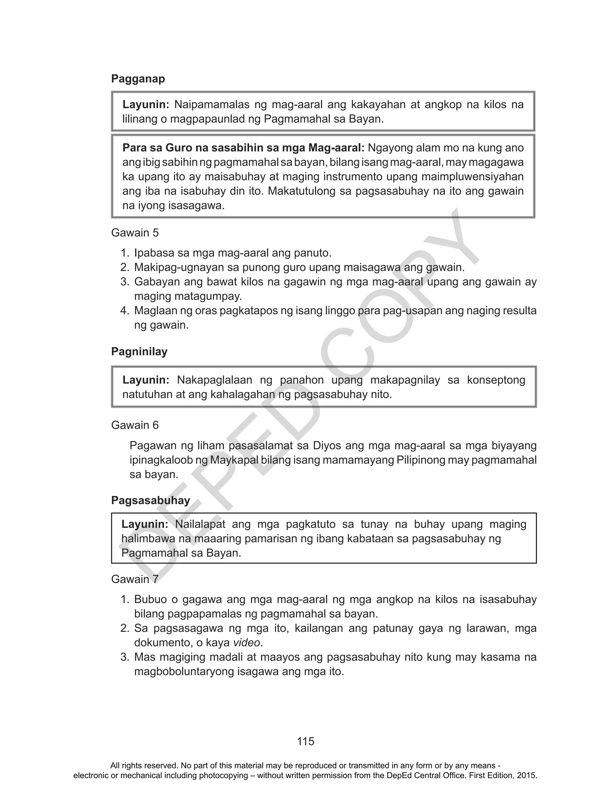 Edukasyon sa pagpapakatao grade 10 tg quarter 3 | PDF