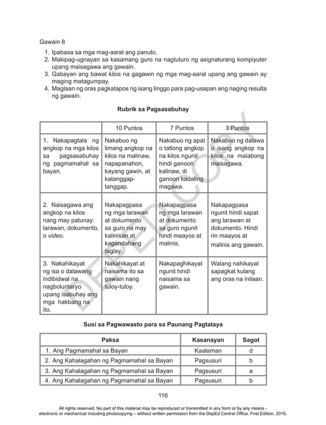 Edukasyon sa pagpapakatao grade 10 tg quarter 3 | PDF