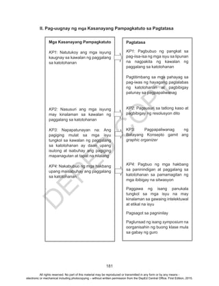 Edukasyon sa pagpapakatao grade 10 tg quarter 4 | PDF