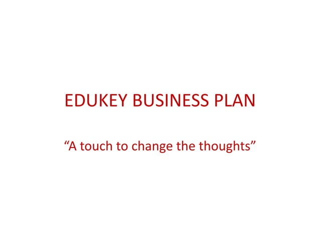 Edukey business plan (WORLDLERS) | PPT