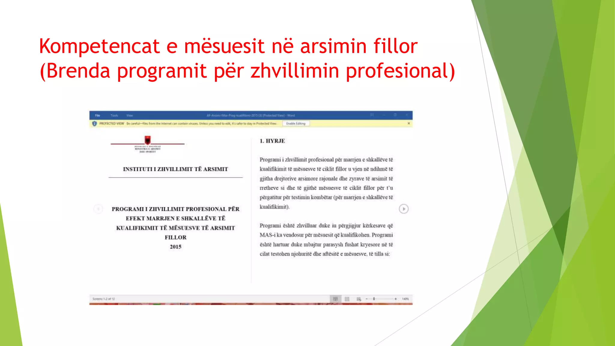 Kurrikula me baze kompetencat | PPTX