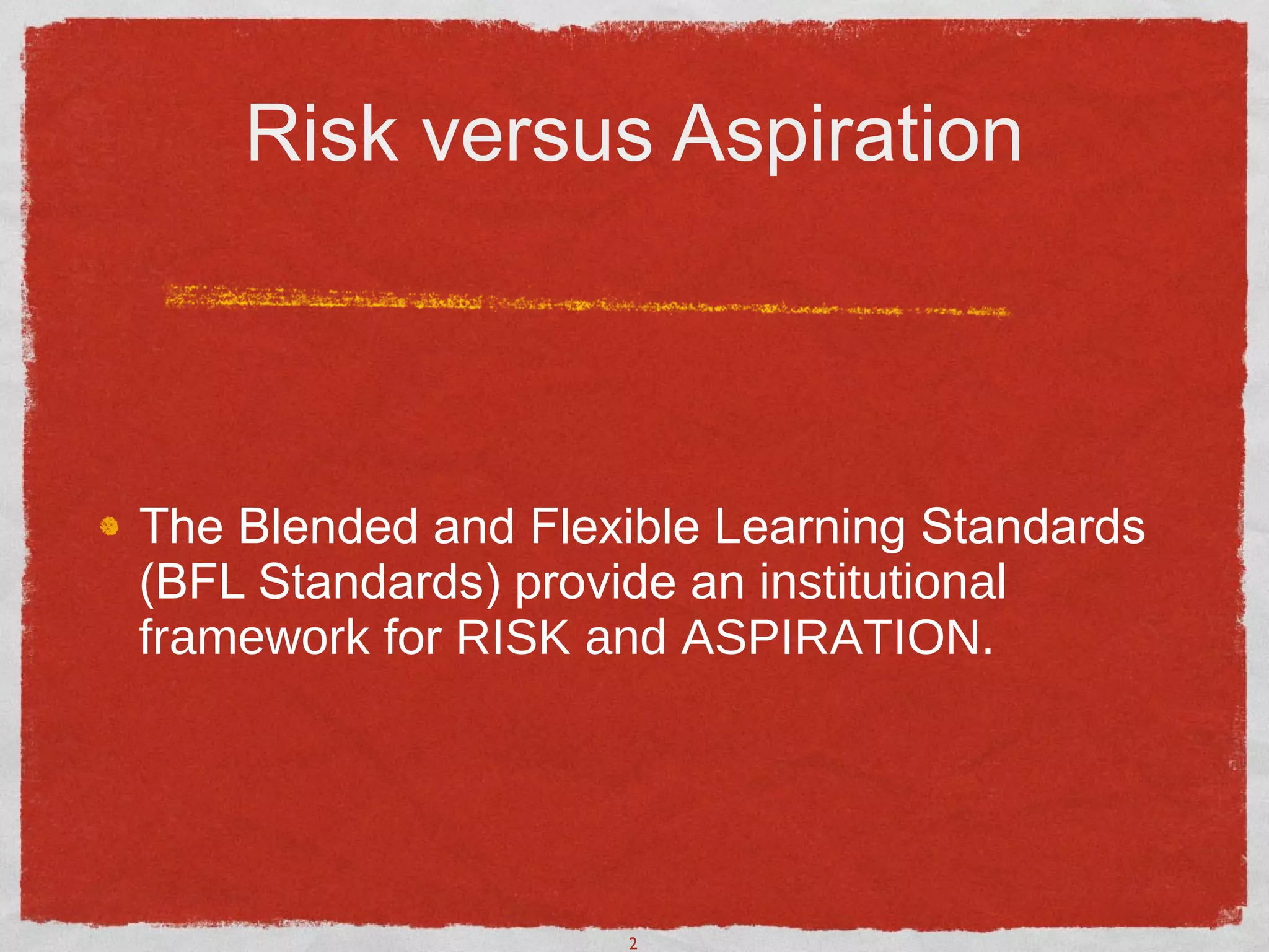 Aspirational Standards for Academic Capabilities in Blended and ...