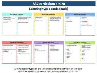 The Secrets of ABC Rapid Learning Design "Think Globally, Act Locally ...