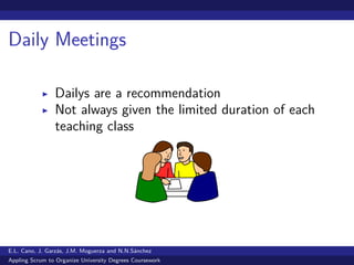 Appling Scrum to Organize University Degrees Coursework | PPT