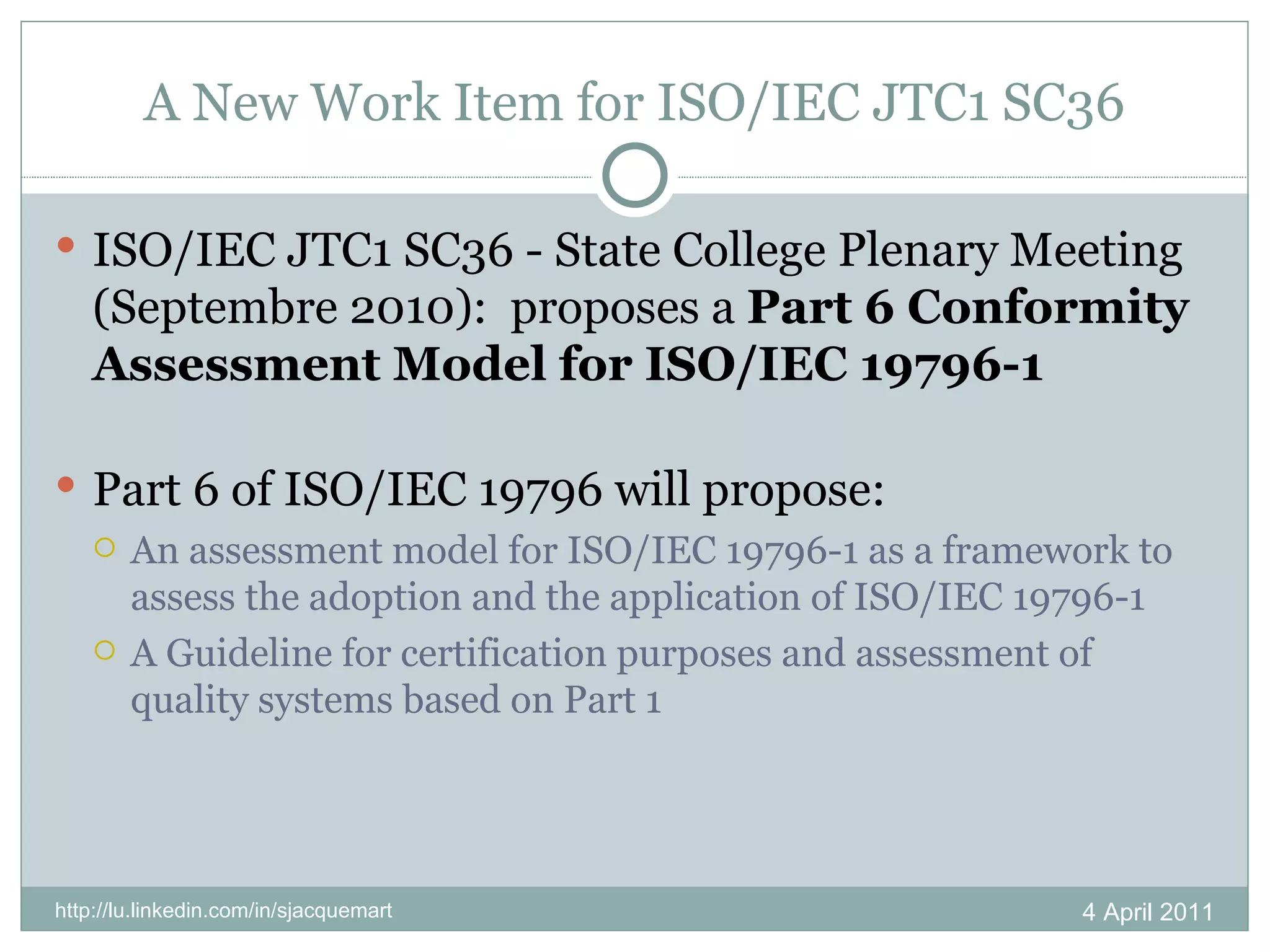 Educational lifecycle process assessment | PPT
