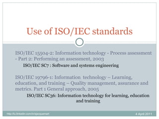 Educational lifecycle process assessment | PPT
