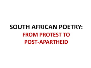 Edulink sa poetry, lecture 6 (2013) | PPTX