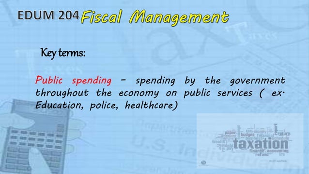Fiscal Management / Principles of Taxation | PPTX