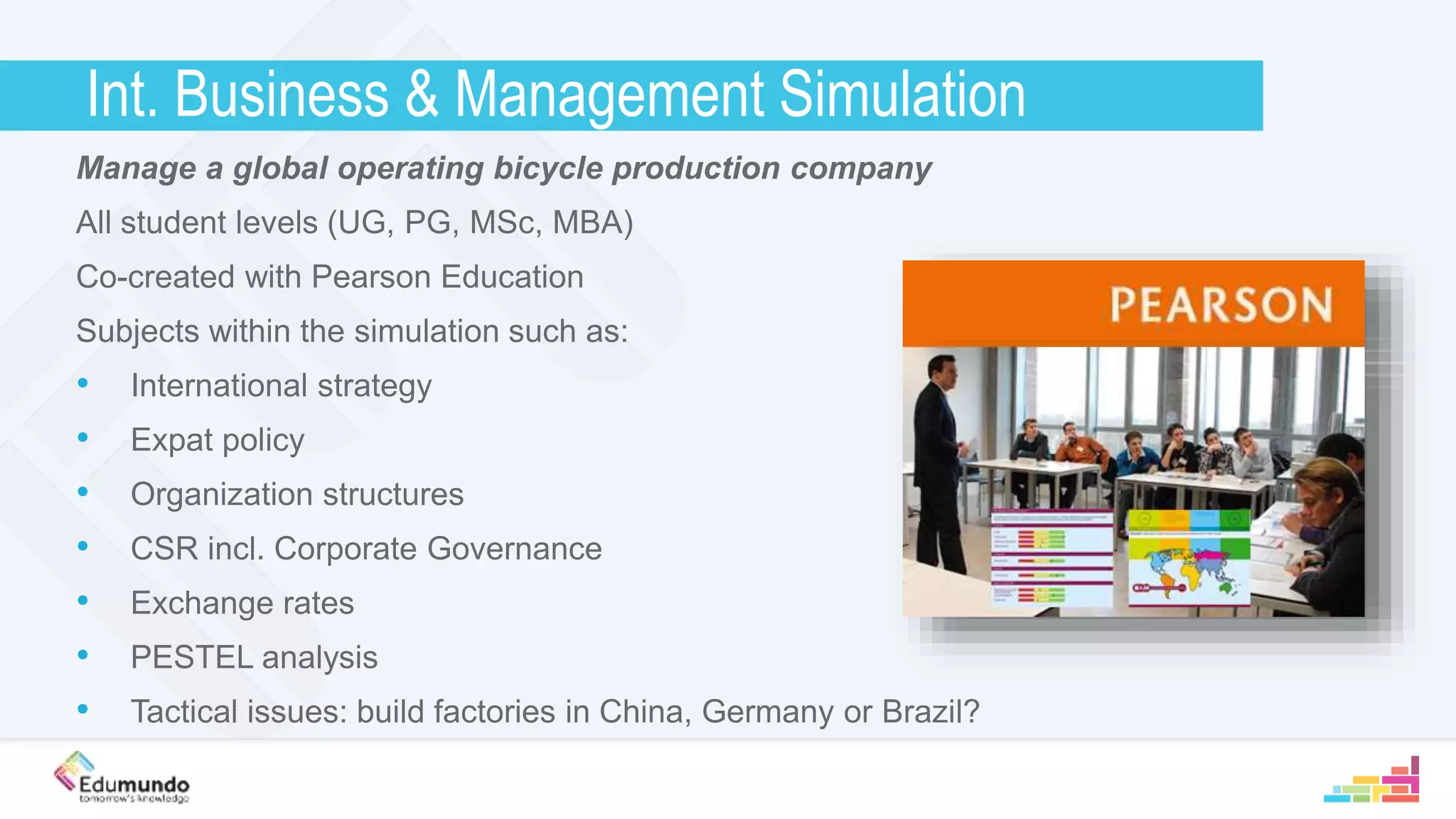 Edumundo Business Games & Management Simulations | PPTX