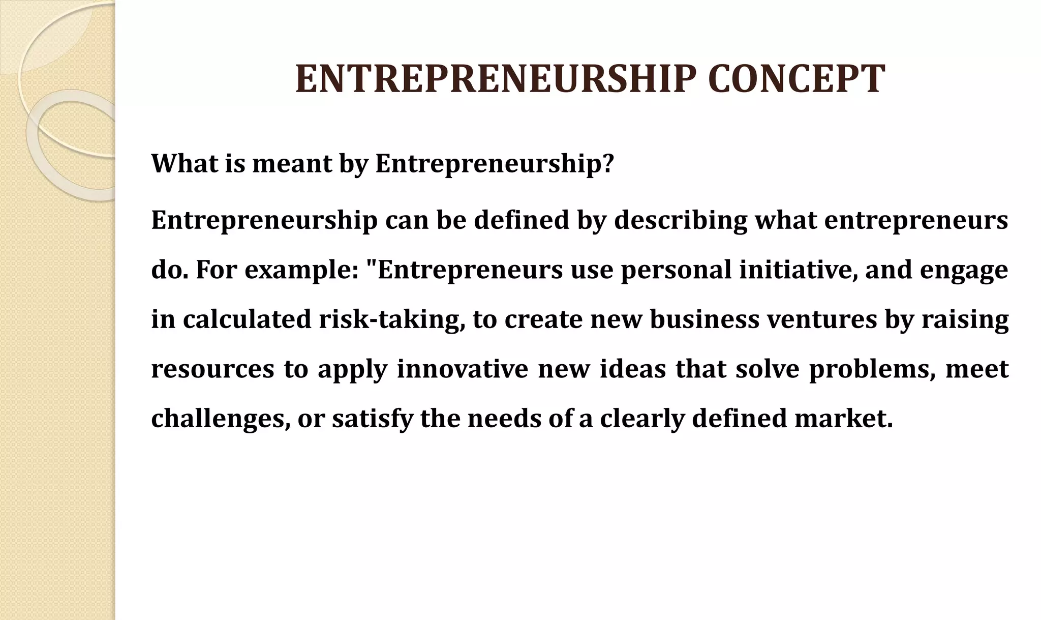Entrepreneurship Development | PPTX
