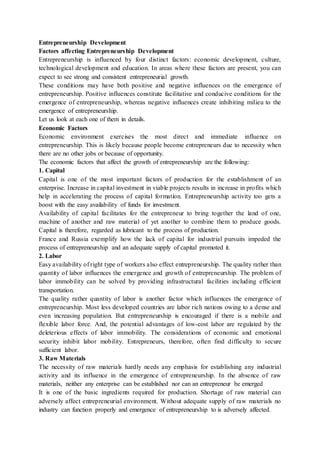 Entrepreneurship Development Unit 2 (SVCET) | DOCX