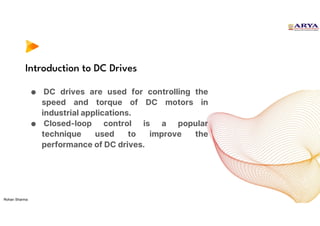 Closed Loop Control of DC Drives | PDF