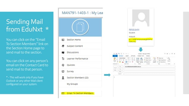 EduNxt V2 for GNU - Email using Office 365 | PPT