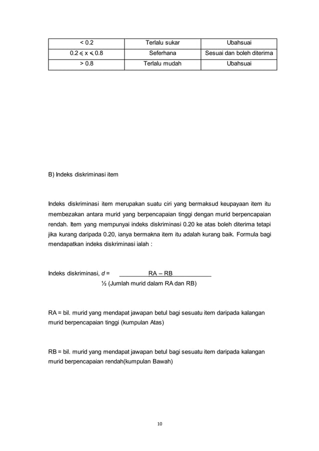 Edup3063 - Laporan pentaksiran ujian | DOCX