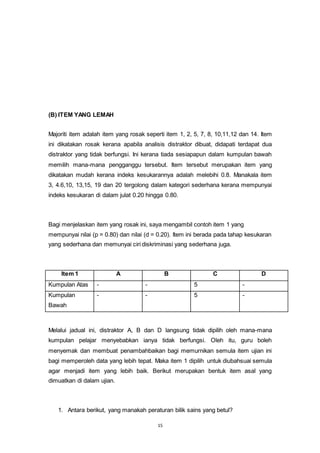 Edup3063 - Laporan pentaksiran ujian | DOCX