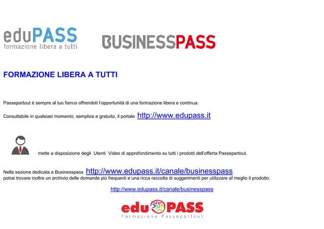 Edupass Formazione Libera a Tutti | PPT