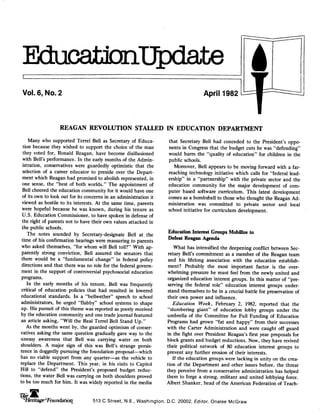 Ed update reagan revolution-heritage-foundation-1982-8pgs-edu | PDF ...