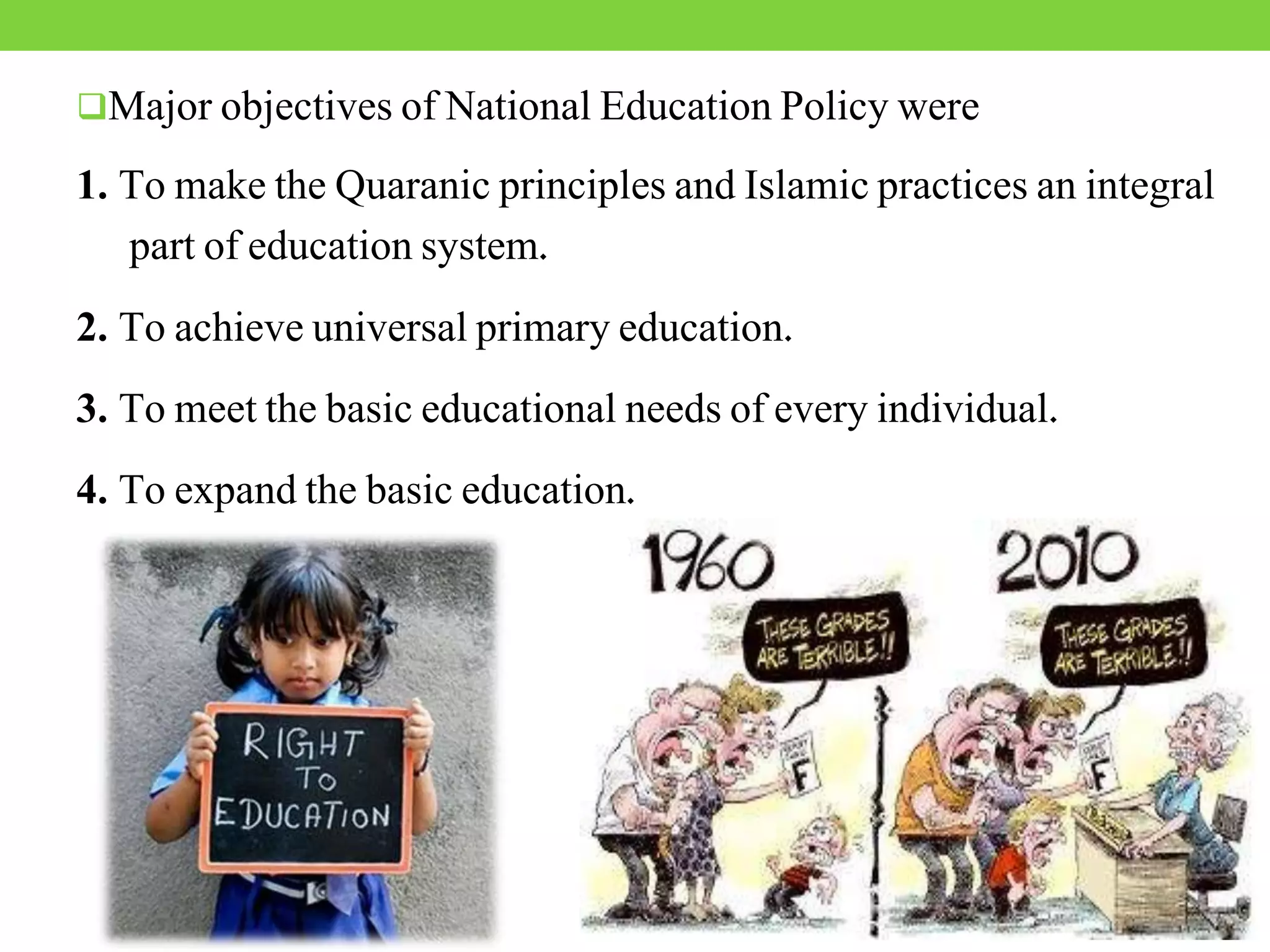 Different Education Policies of Pakistan | PPTX