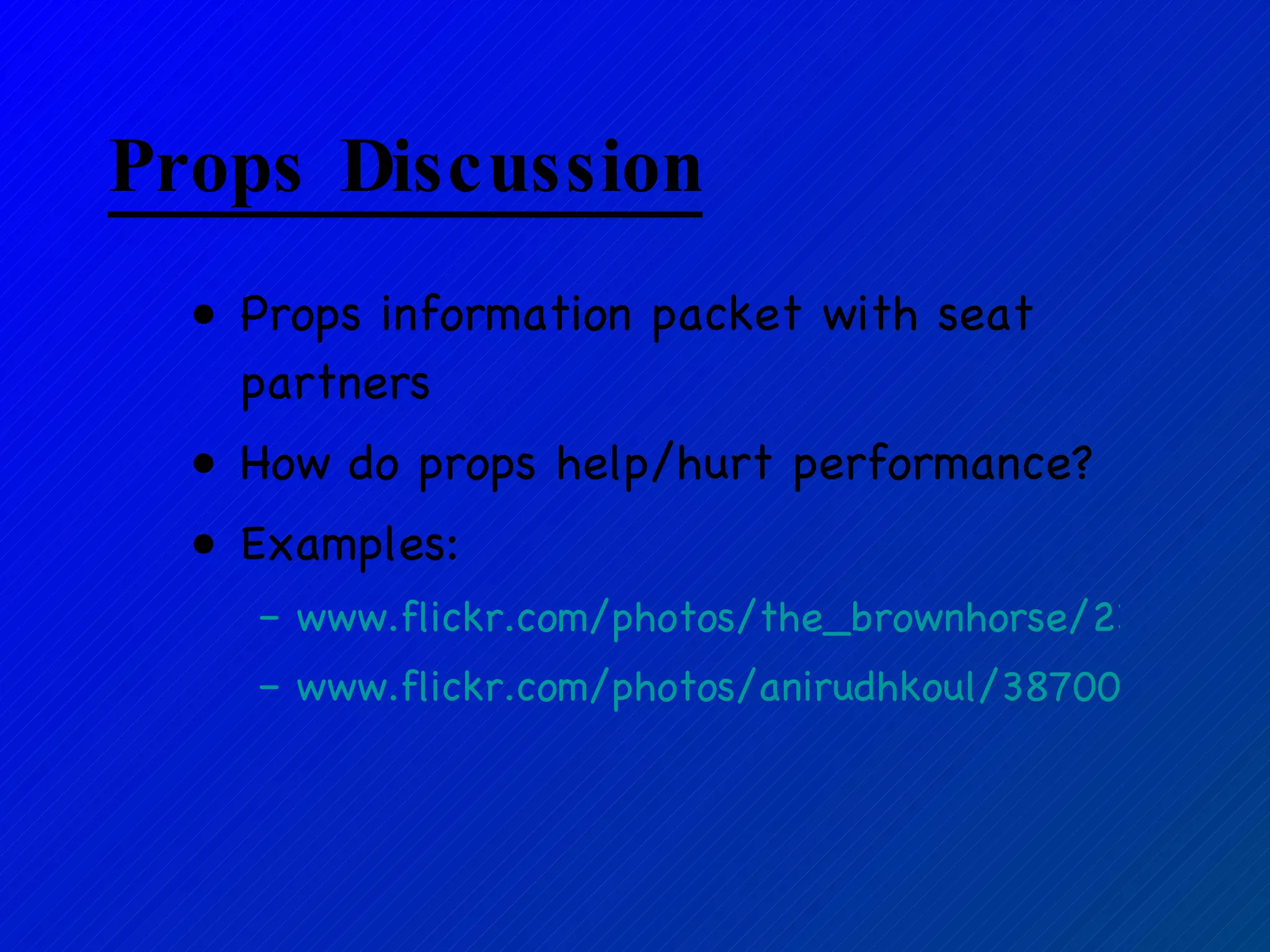 "Stage Properties" | PPT